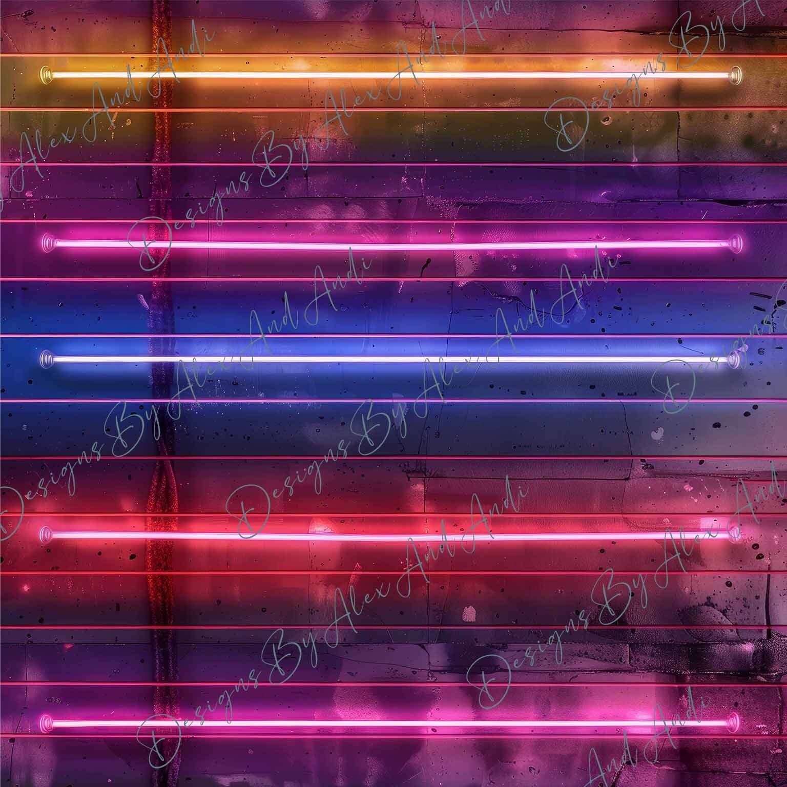 Neon Art Wall Digital Backdrop Decorated Wall Backdrop Art Photo Wall ...