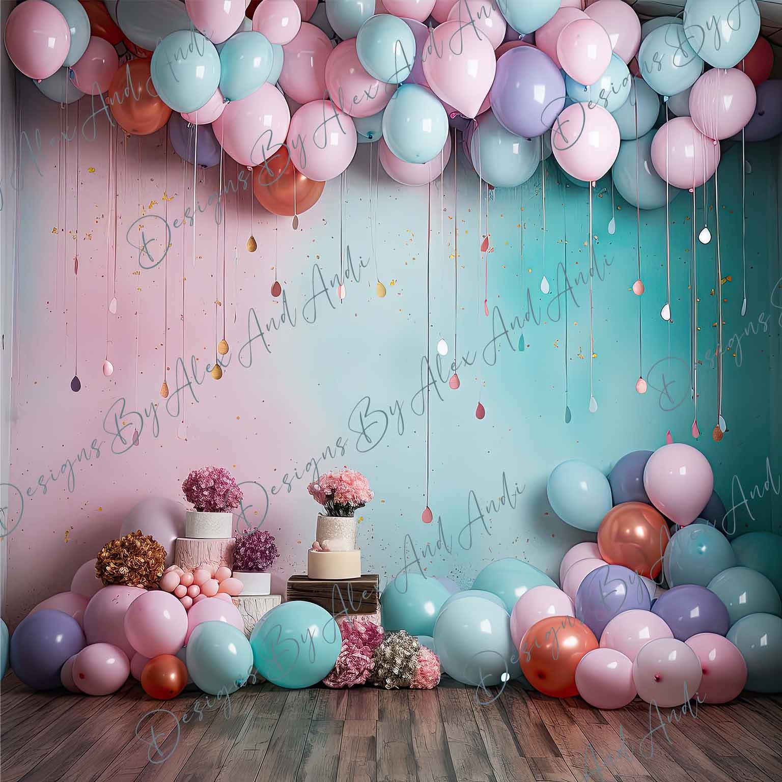 Birthday Backdrop Digital Backdrop Background Birthday Child Photo ...