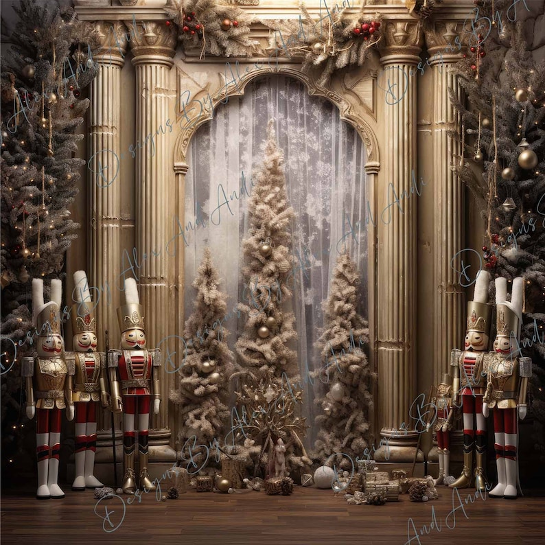Nutcracker Digital Backdrop Overlay Background Holiday Event Photo ...