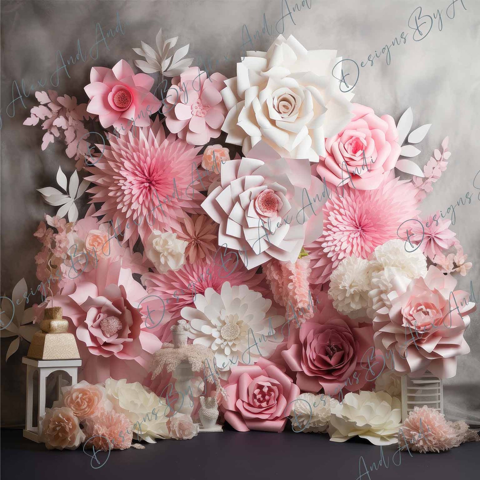 Bridal Shower Digital Backdrop Wedding Background Photo Shoot Picture ...