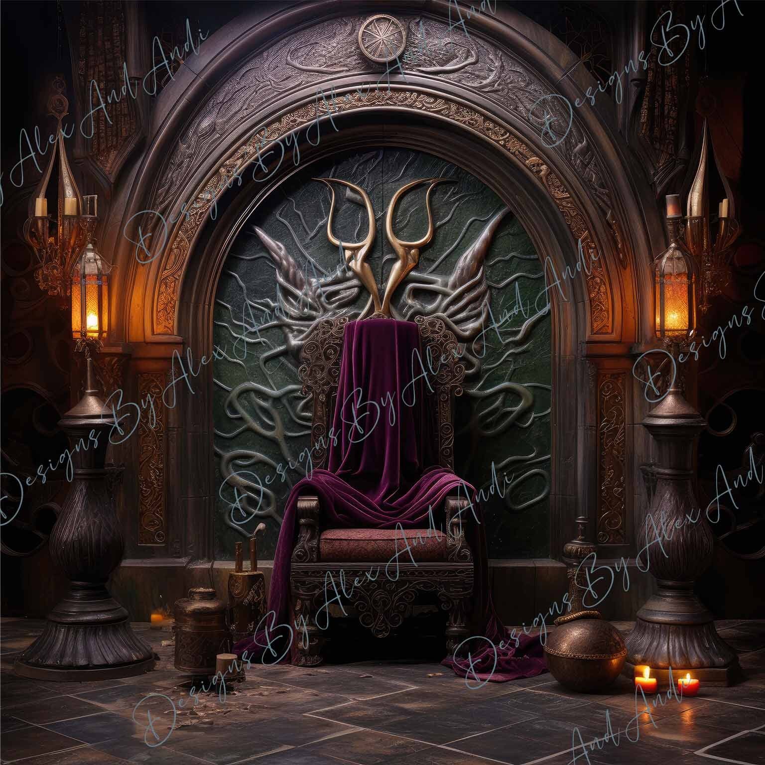 Wizard Backdrop Background Digital Birthday Child Photo Shoot Picture ...