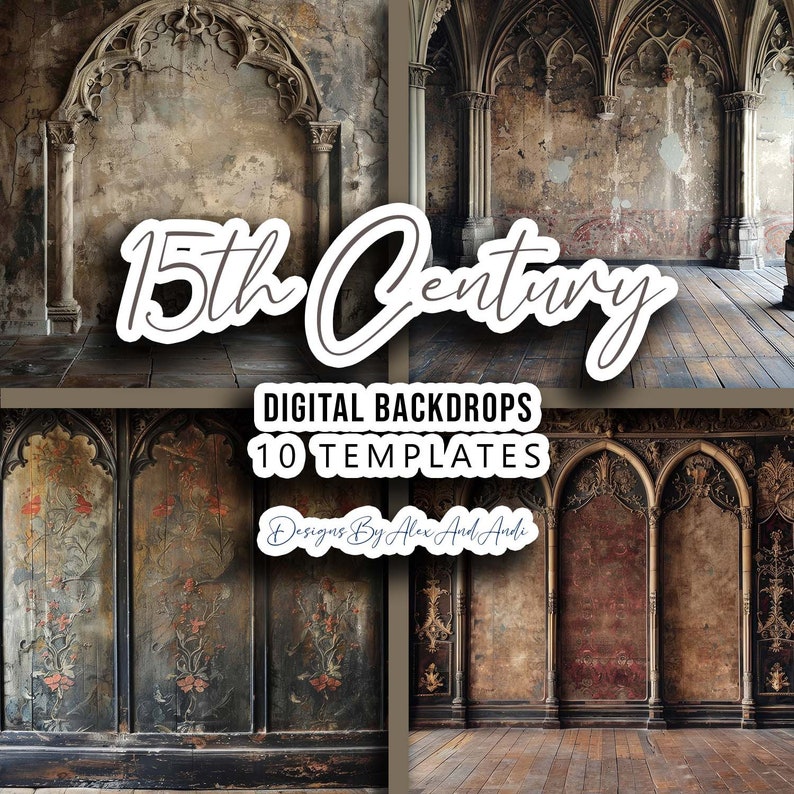 15th Century Overlay Medieval Digital Backdrop Prop Party Photo Shoot ...