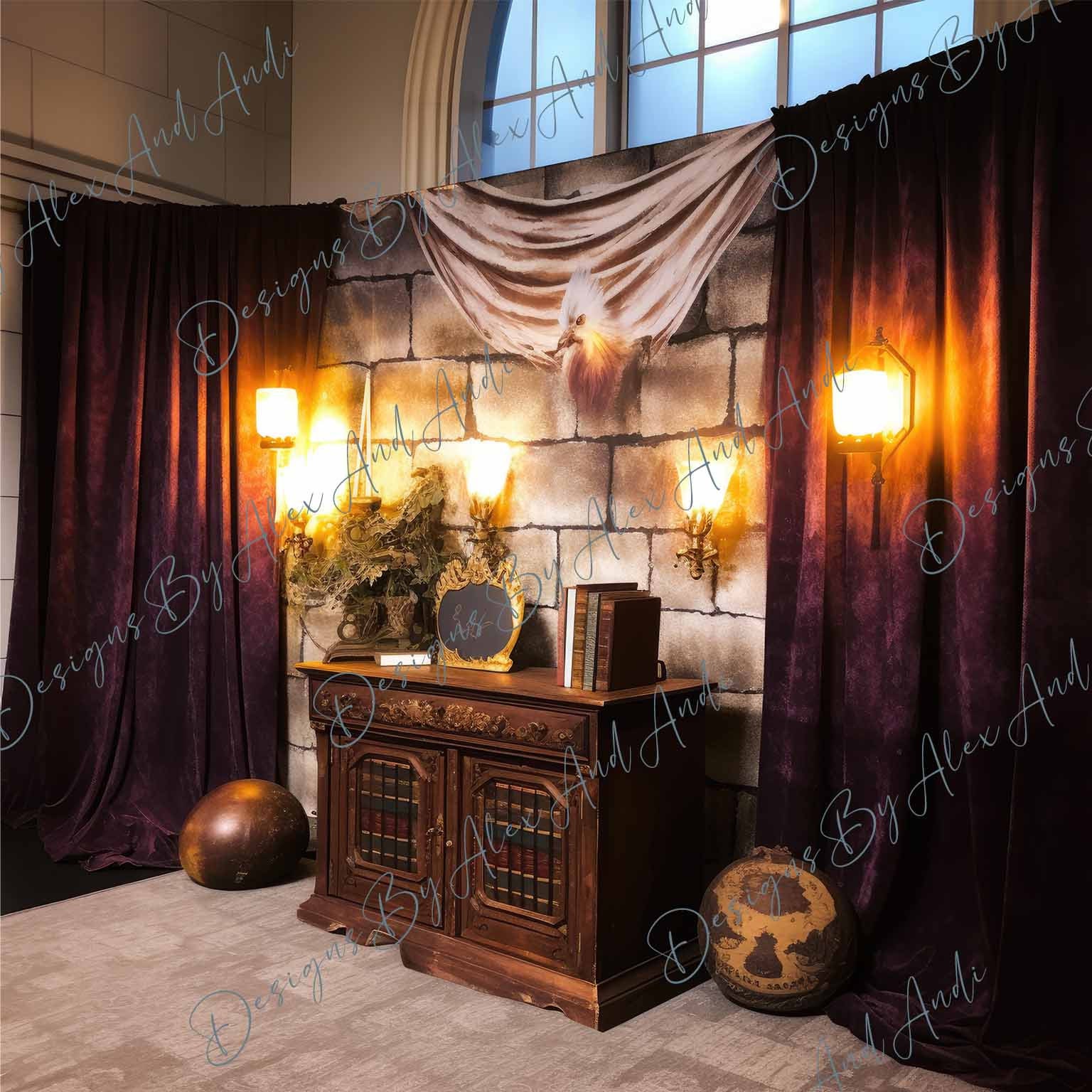 Magic Wizard Studio Backdrop Background Digital Photo Shoot Studio ...