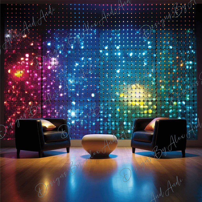 Disco Digital Backdrop Overlay Background Birthday Child Photo Shoot ...