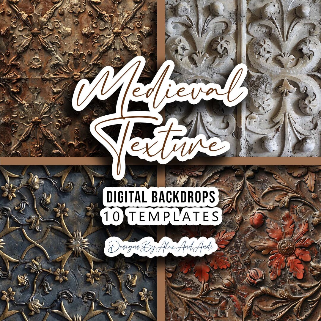 Medieval Texture Digital Backdrop 15 Century Backdrop Leather Back Drop ...