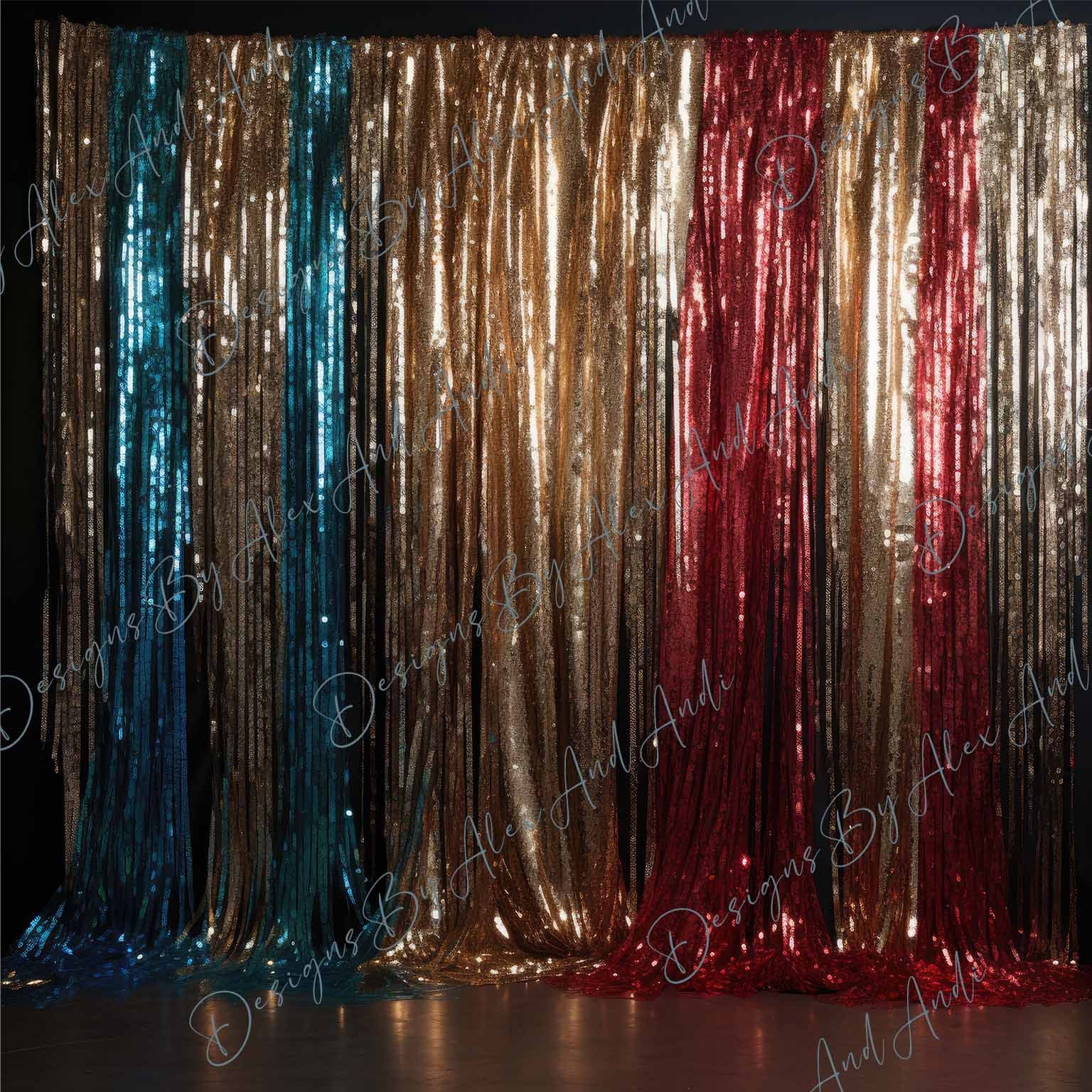 Tinsel Backdrop Background Digital Birthday Child Photo Shoot Picture ...