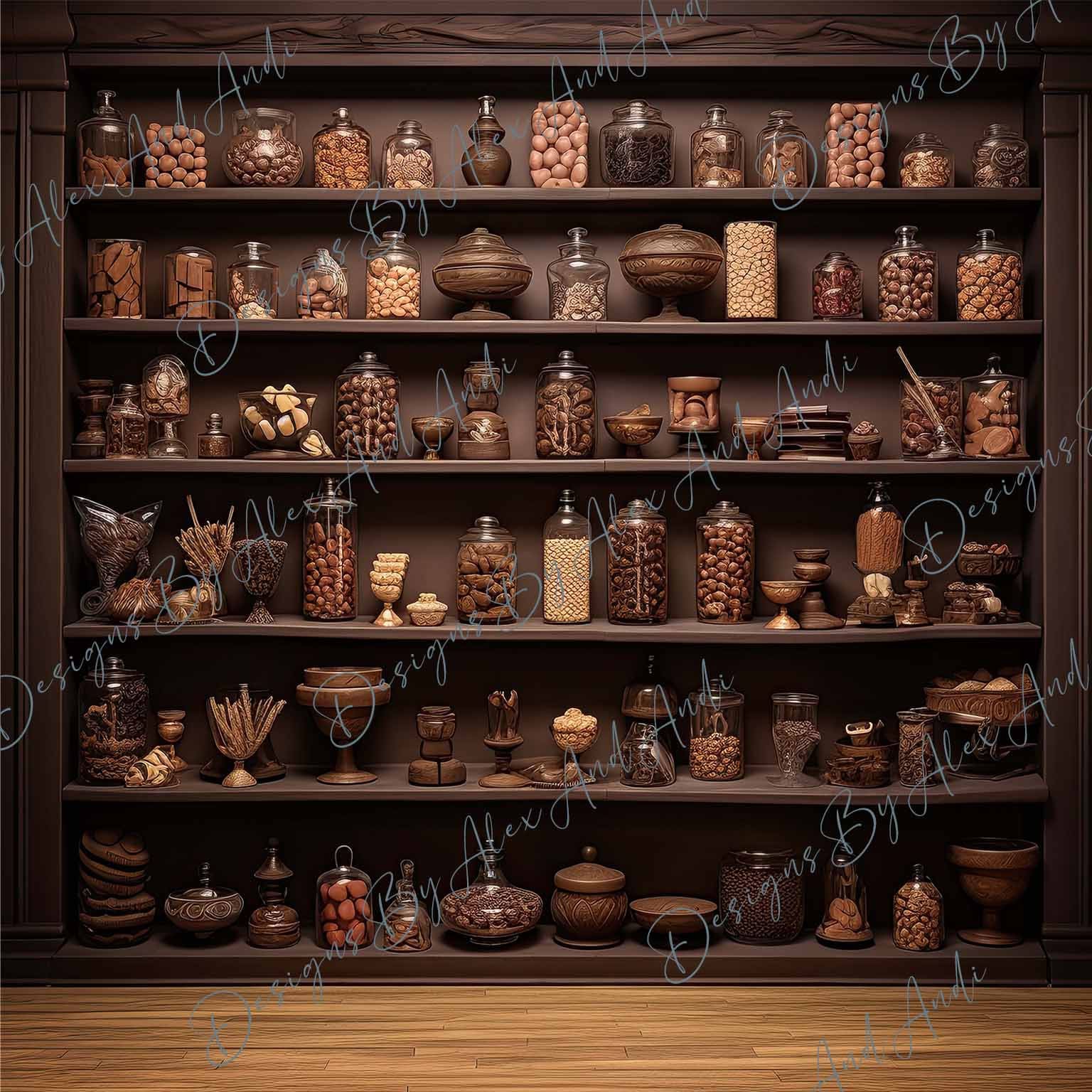 Chocolate Room Backdrop Background Digital Birthday Child Photo Shoot ...