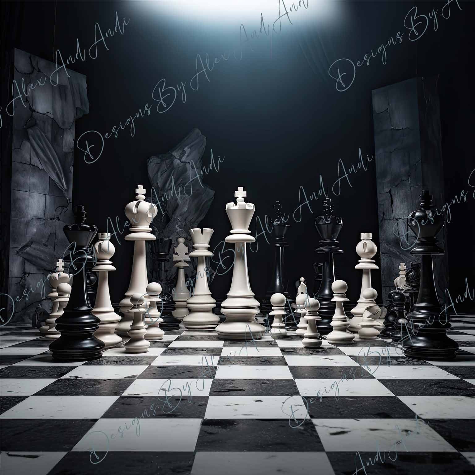 Chess Studio Backdrop Background Digital Birthday Child Photo Shoot ...