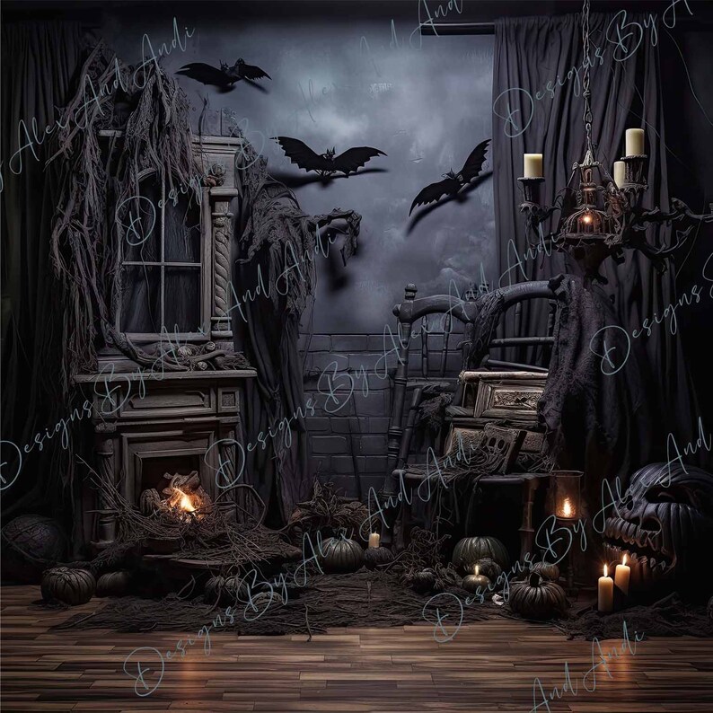 Witch Backdrop Background Digital Birthday Child Photo Shoot Picture ...