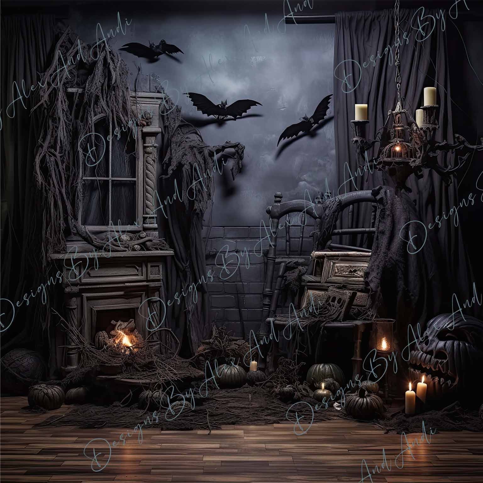 Witch Backdrop Background Digital Birthday Child Photo Shoot Picture ...