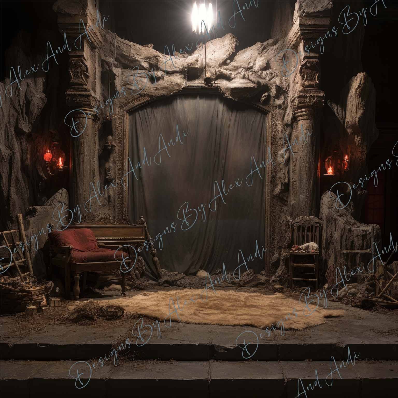 Werewolf Digital Backdrop Background Birthday Child Photo Shoot Picture ...