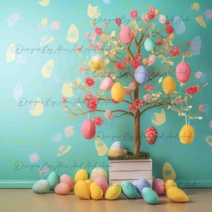 Easter Farmhouse Backdrop Background Digital Photo Easter Photo Studio ...