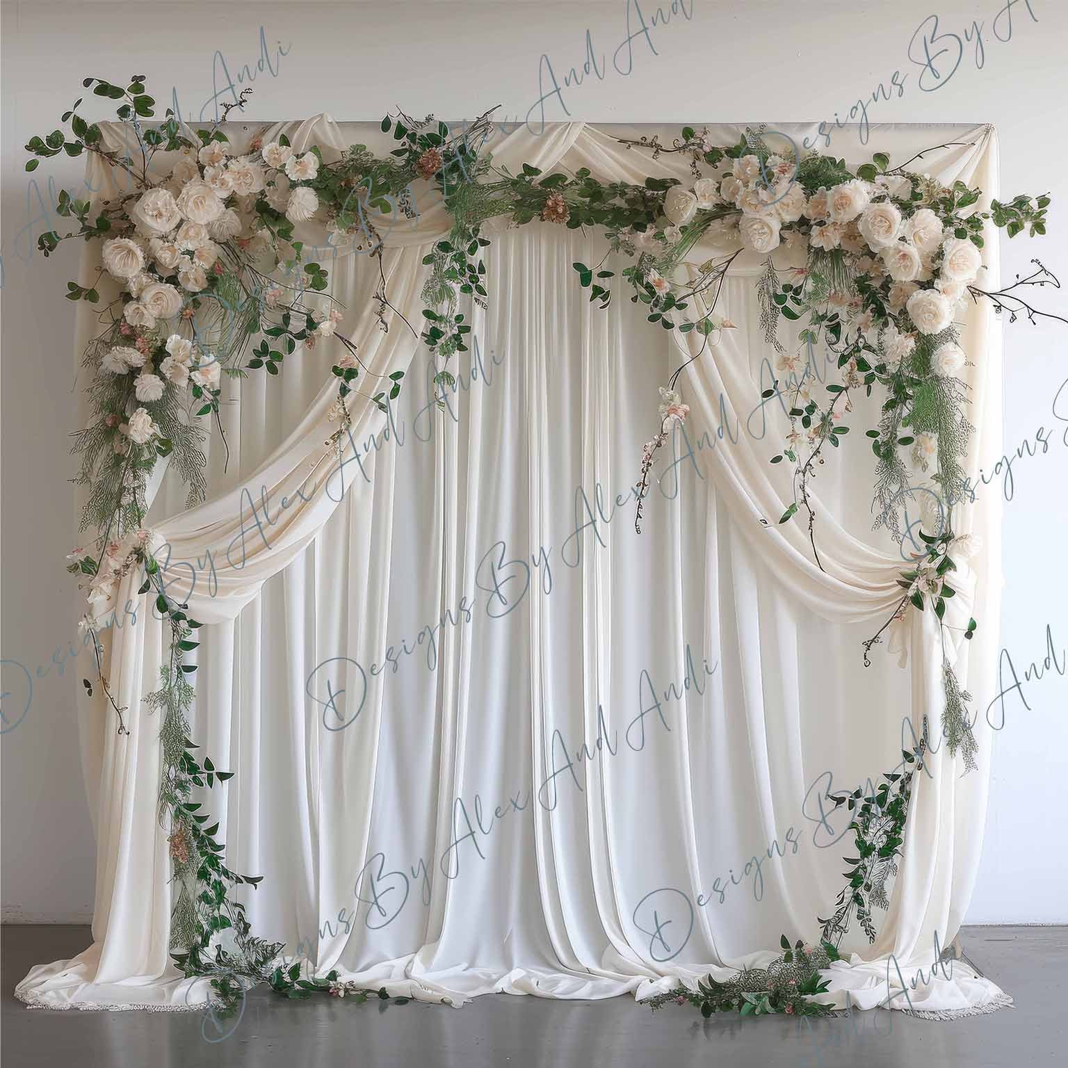 Polyester Studio Digital Background Backdrop Overlay Wedding Party ...