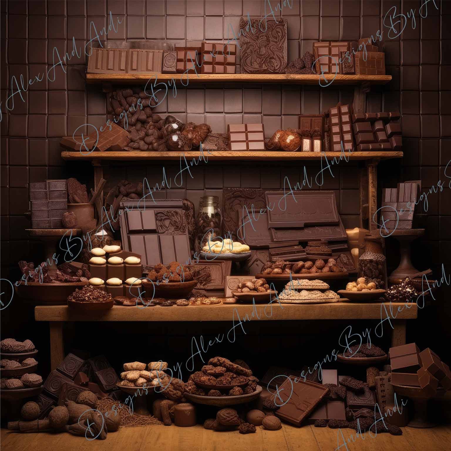 Chocolate Backdrop Background Digital Birthday Child Photo Shoot ...