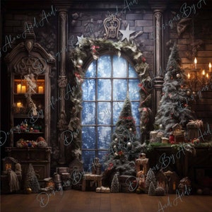 Holiday Studio Digital Backdrop Overlay Background Photo Shoot Picture ...