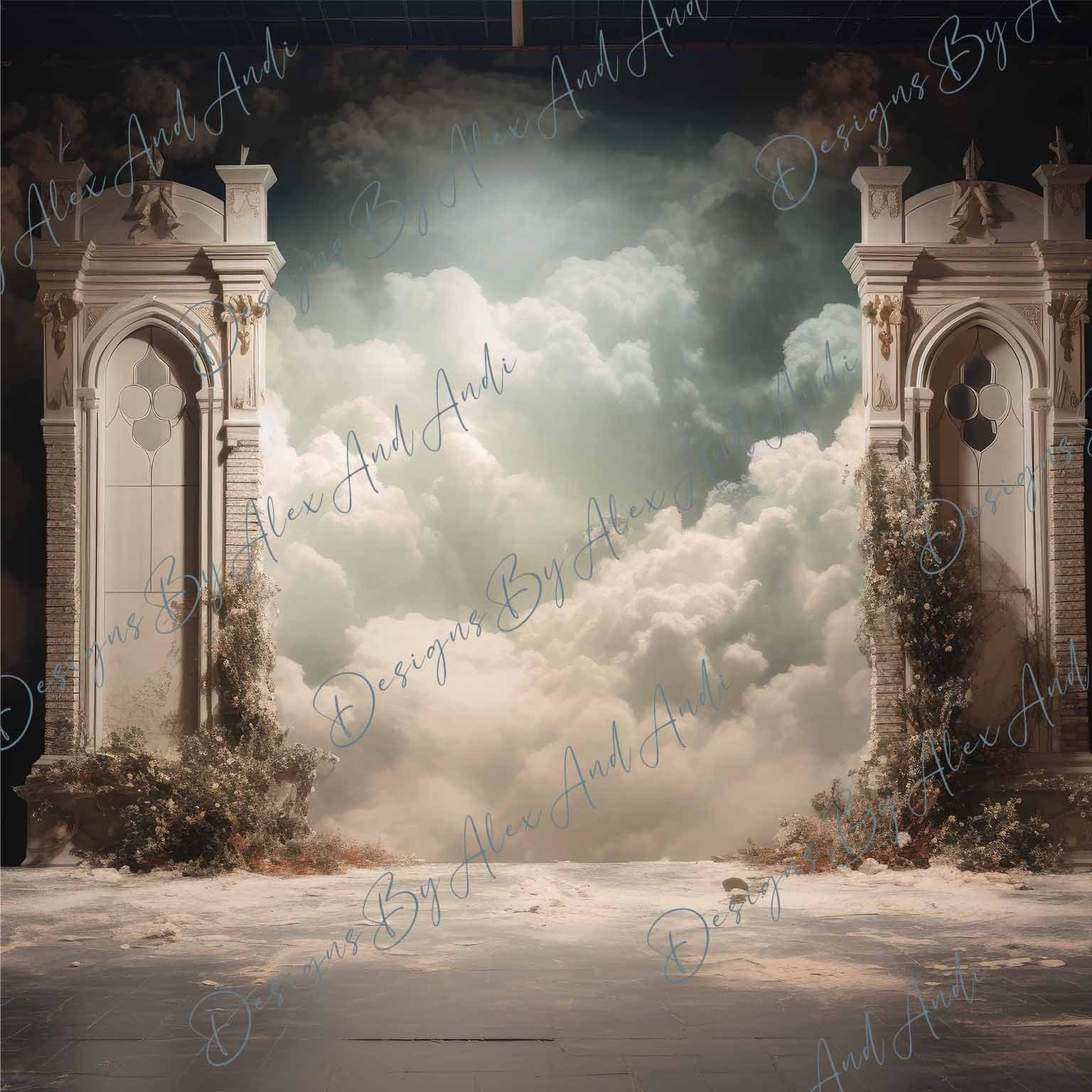 Baptism Studio Digital Backdrop Overlay Background Wedding Child Photo ...