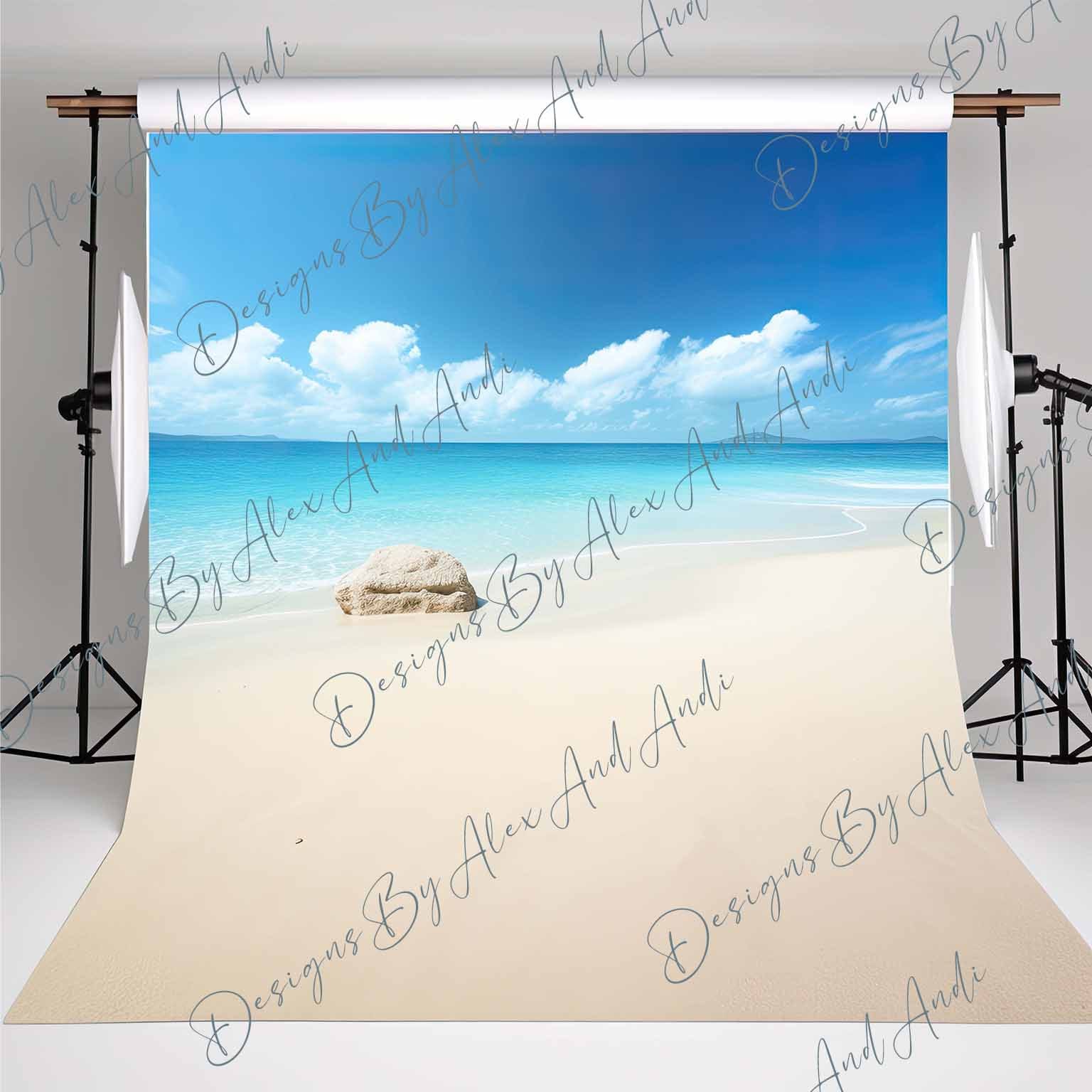 Beach Studio Backdrop Background Studio Digital Photo Shoot Sunny Sand ...