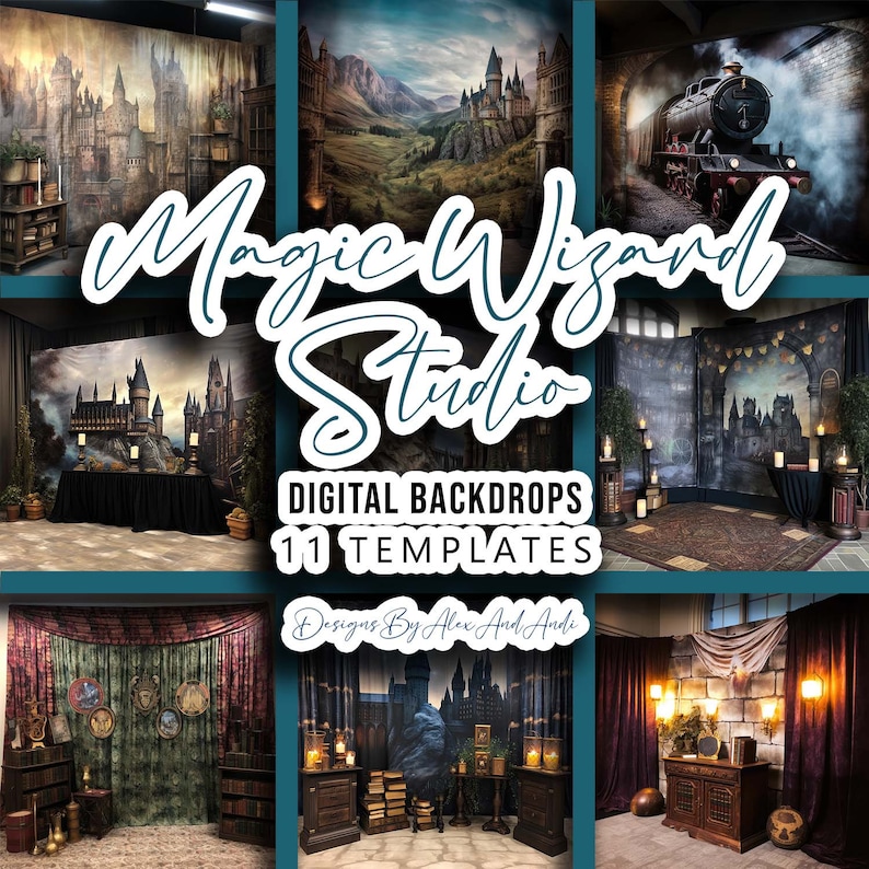 Magic Wizard Studio Backdrop Background Digital Photo Shoot Studio ...