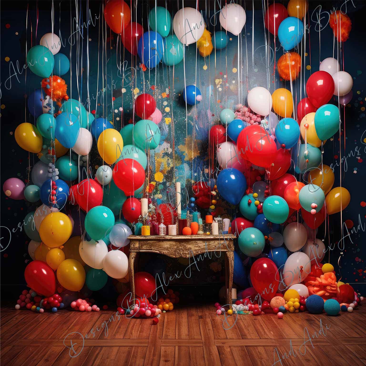 Party Digital Backdrop Background Birthday Child Photo Shoot Picture ...