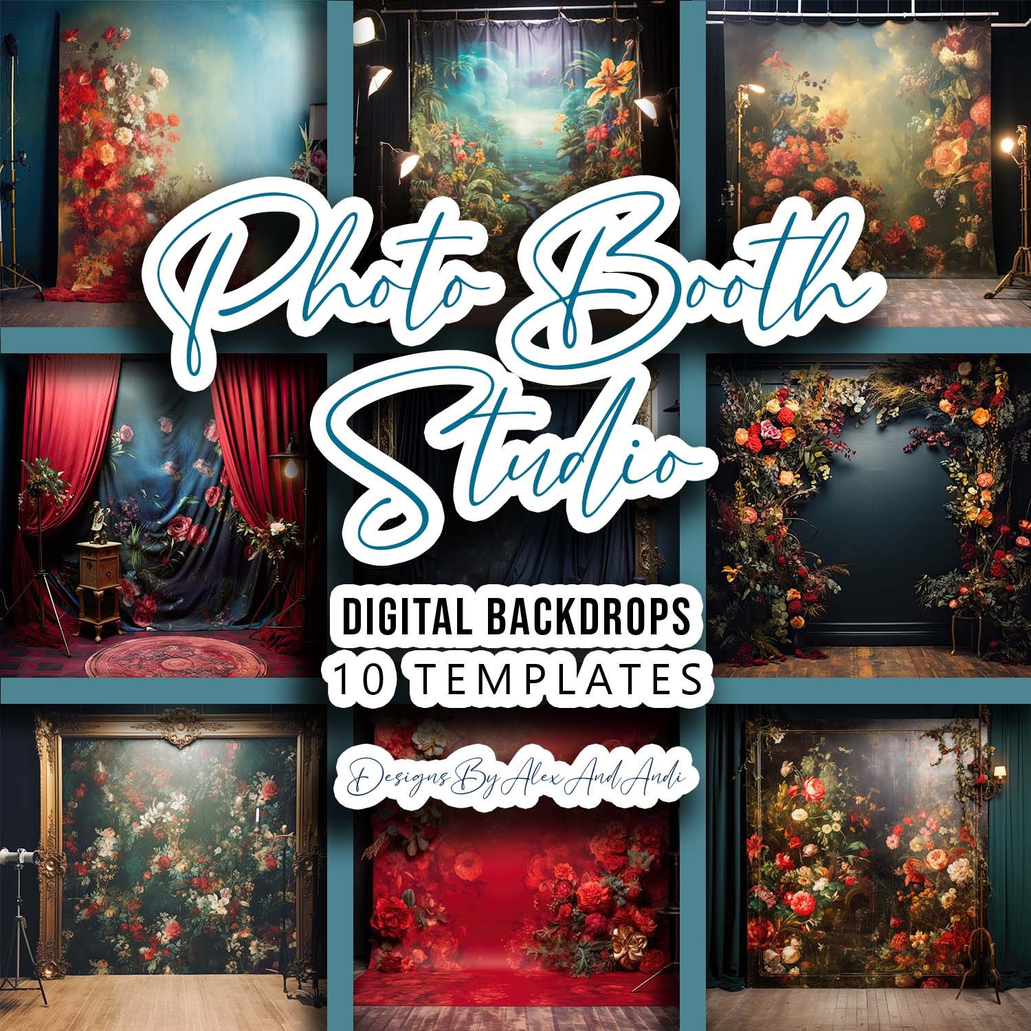 Photo Booth Studio Backdrop Background Digital Studio Photo Shoot ...
