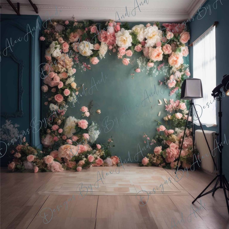 Flower Studio Backdrop Background Digital Photo Shoot Studio Picture ...