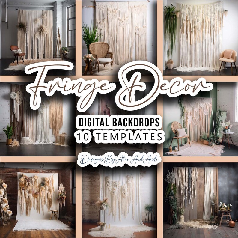 Fringe Decor Backdrop Background Digital Photo Shoot Picture Prop ...