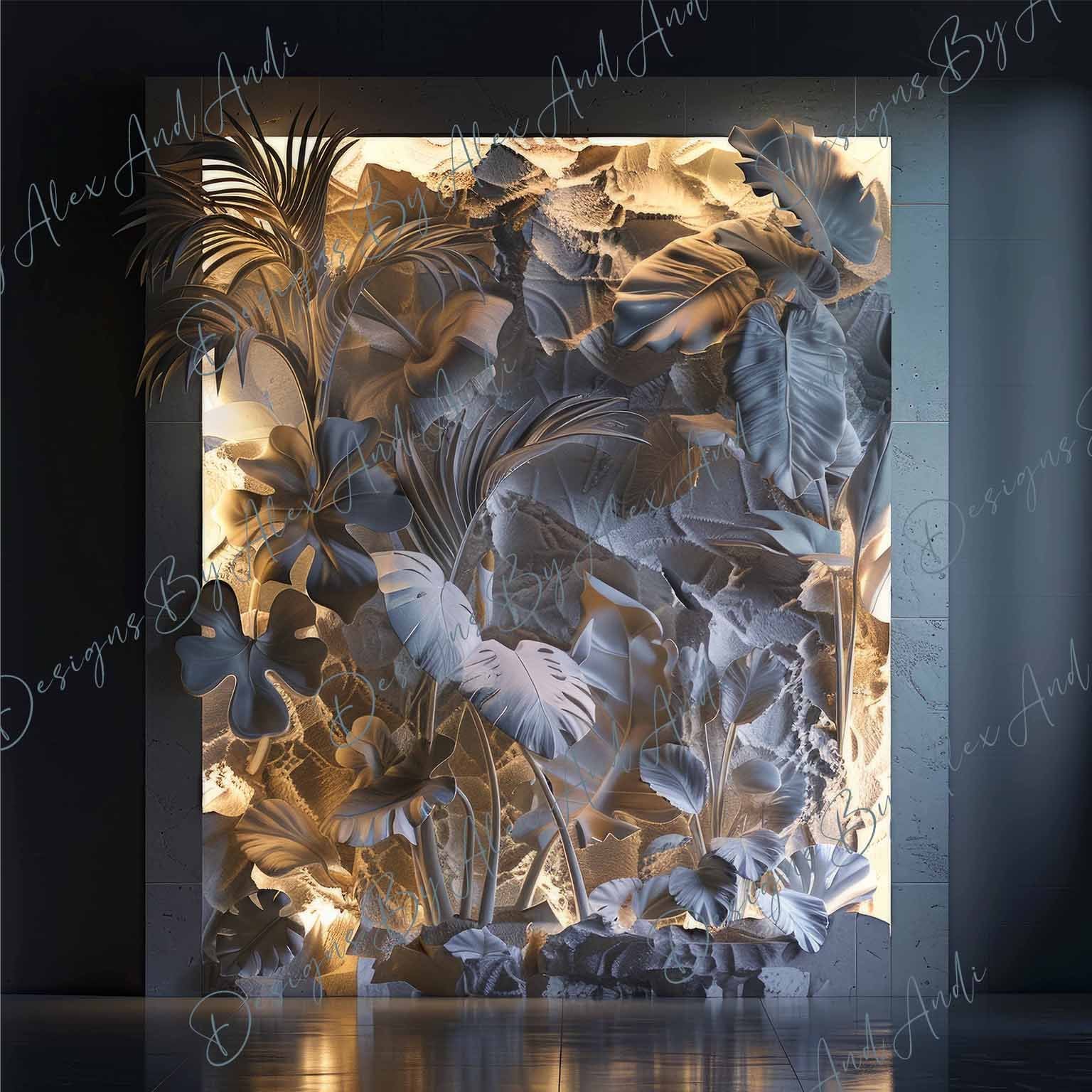 Backlit Art Wall Digital Backdrop Fineart Backlight Photo Shoot Elegant ...