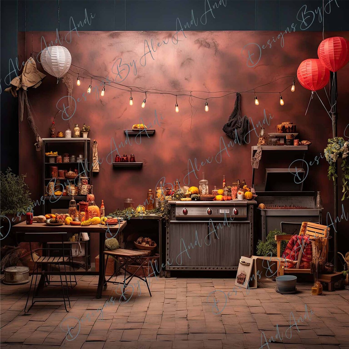 Barbeque Backdrop Background Digital Birthday Child Photo Shoot Picture ...
