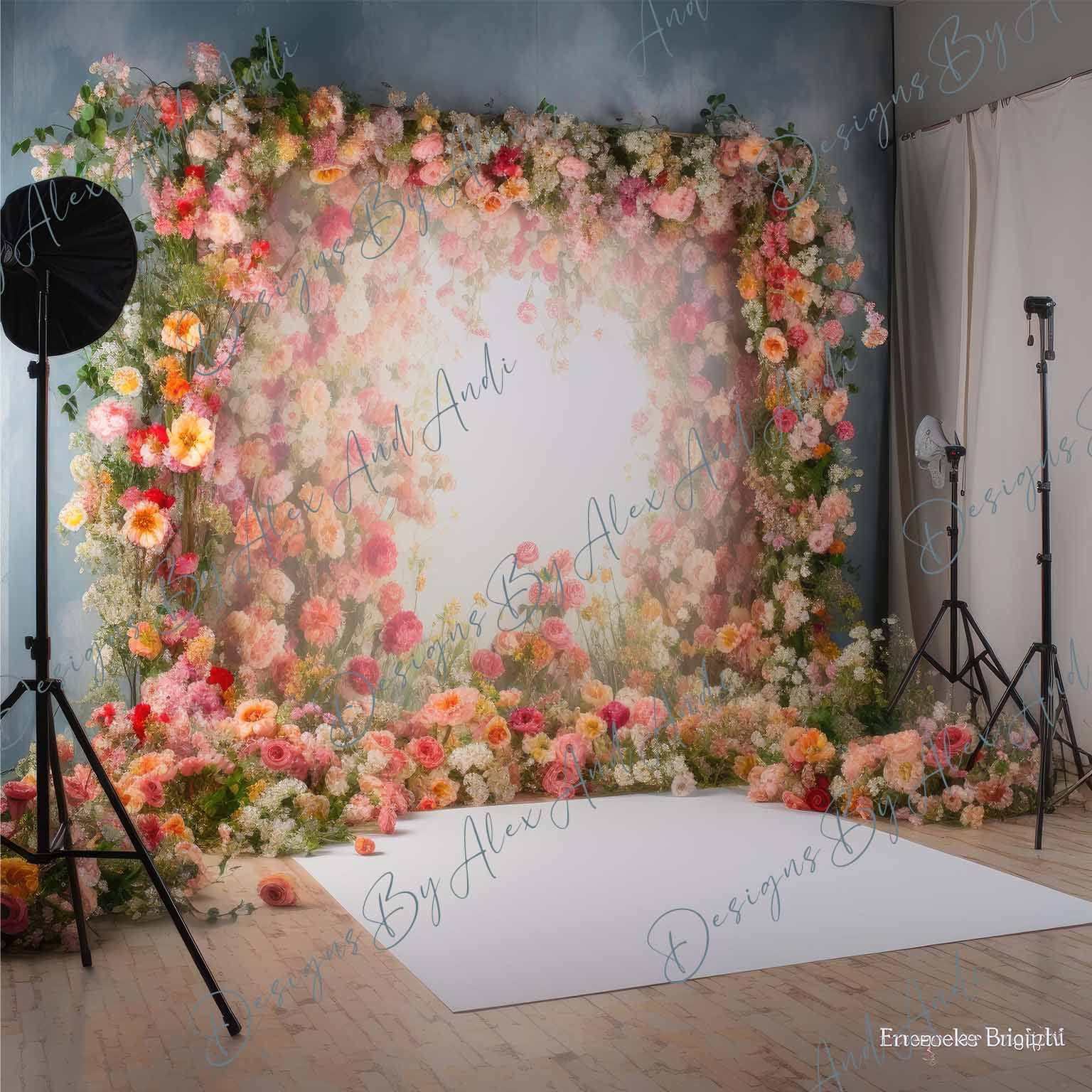 Floral Studio Backdrop Background Digital Photo Shoot Studio Picture ...