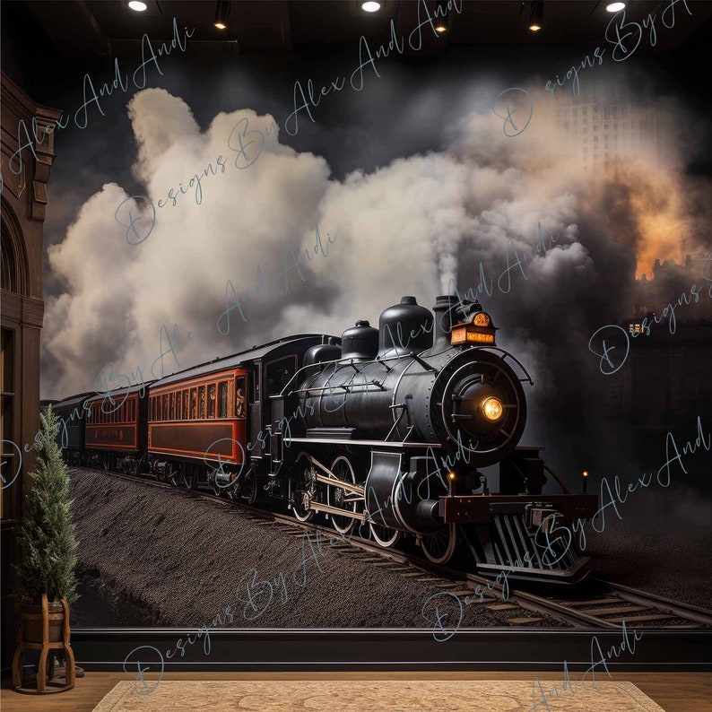 Train Digital Backdrop Overlay Background Child Event Photo Shoot ...