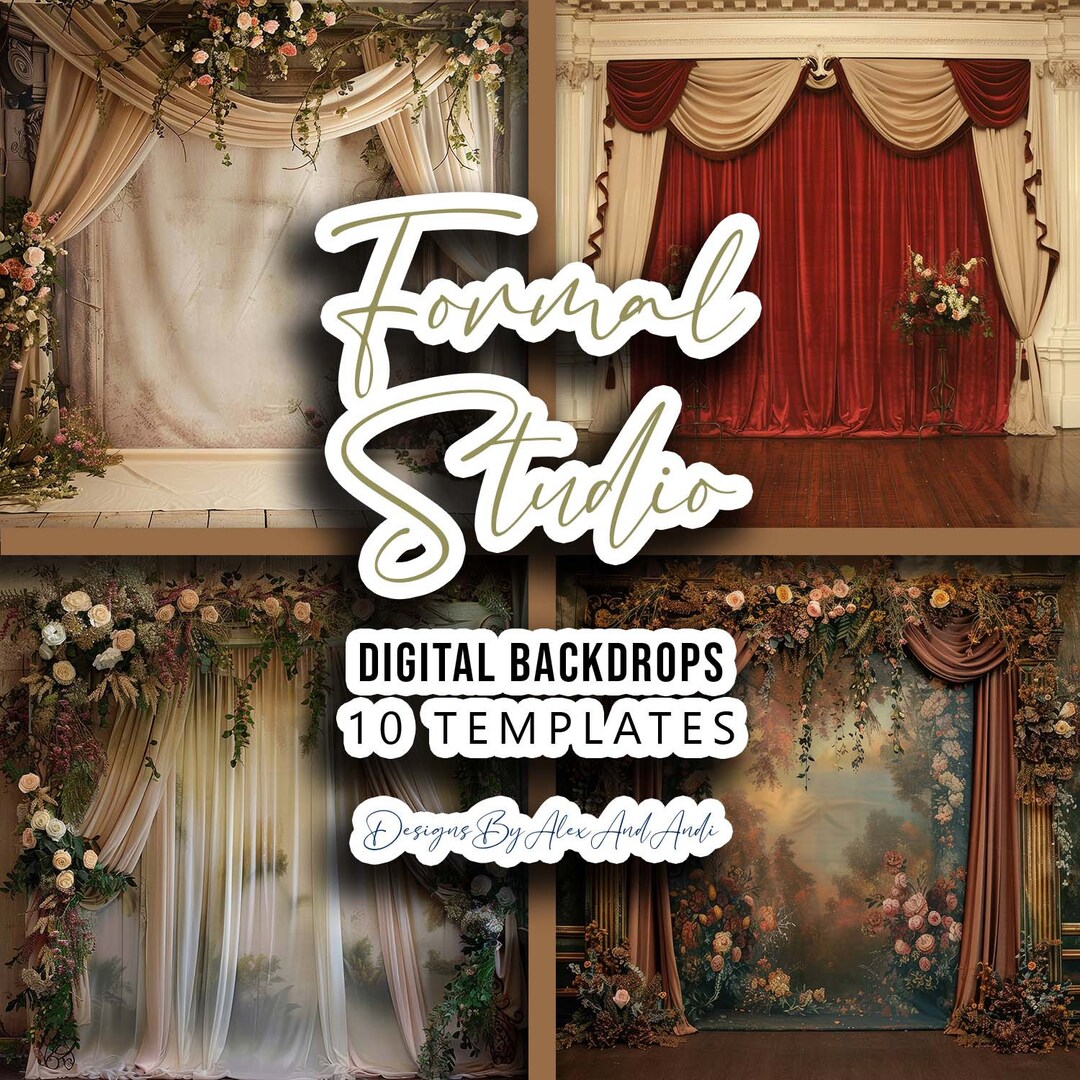 Formal Studio Photo Formal Ceremony Backdrop Back Drop Digital Backdrop ...