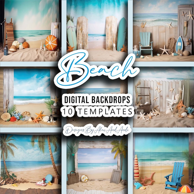 Beach Themed Backdrop - Etsy