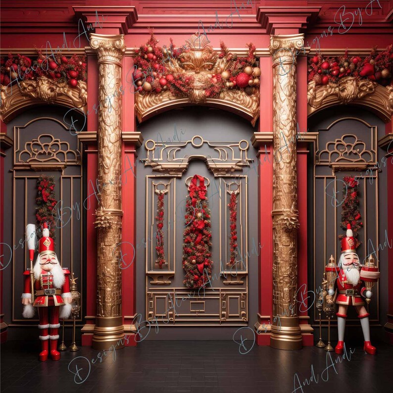 Nutcracker Digital Backdrop Overlay Background Holiday Event Photo ...