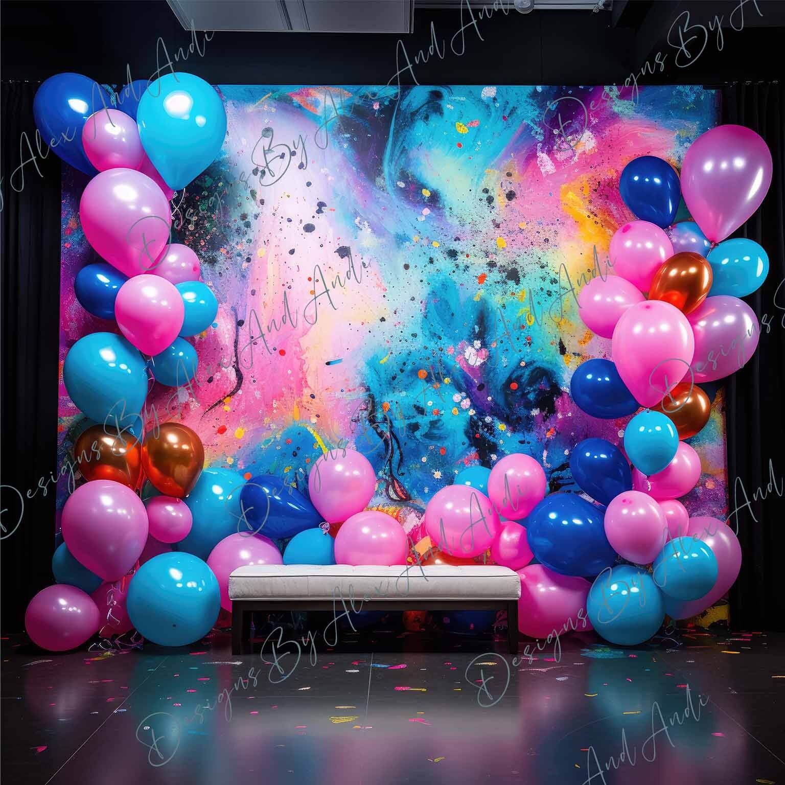 Party Digital Backdrop Background Birthday Child Photo Shoot Picture ...