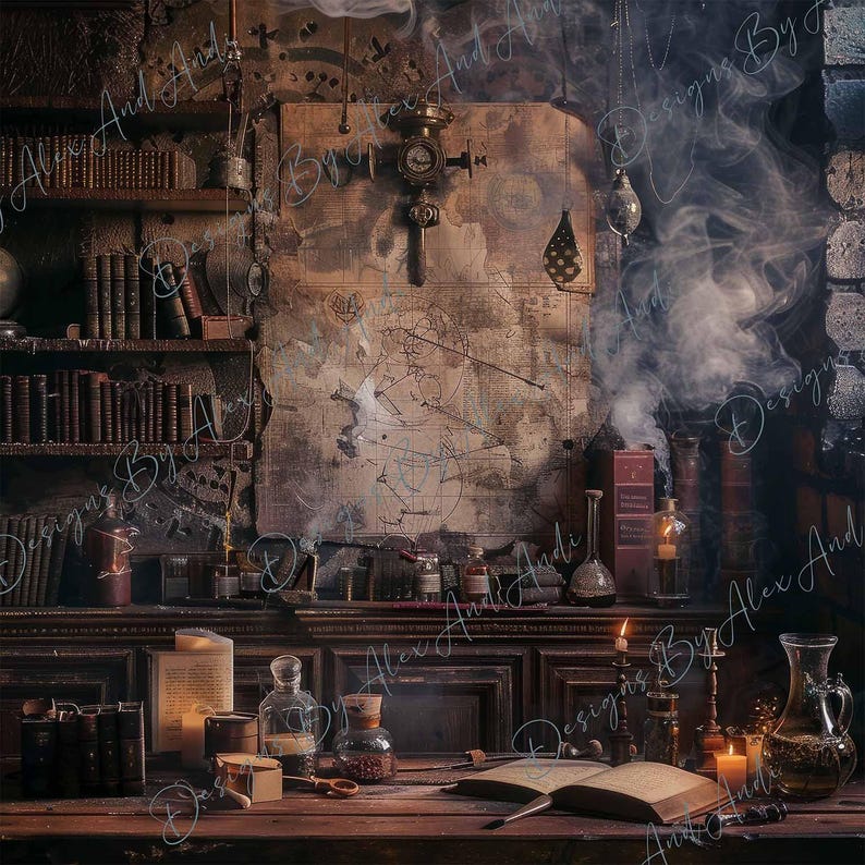 Alchemy Texture Backdrop Fantasy Picture Potion Background Digital ...