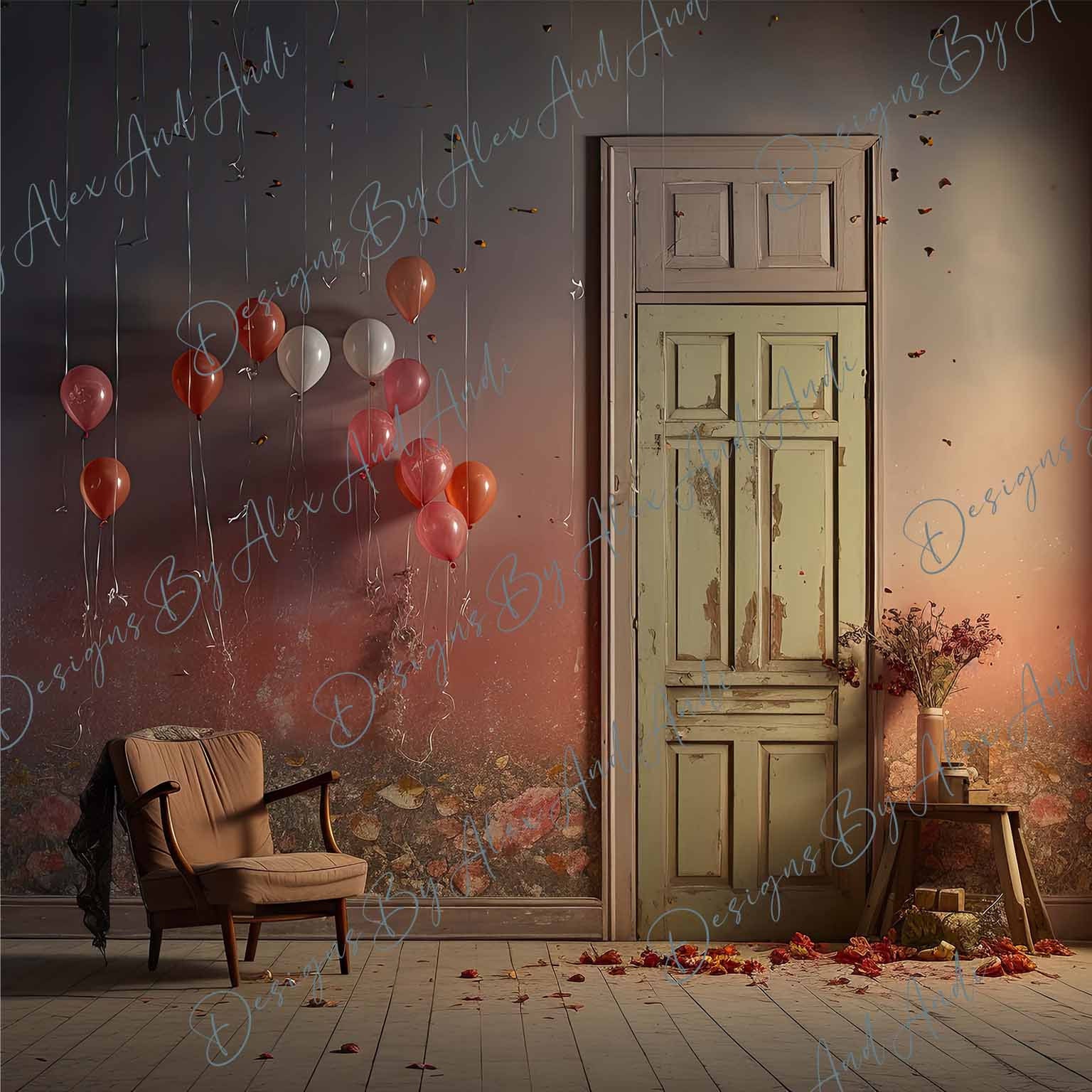 House Warming Digital Backdrop Overlay Background Birthday Home Photo ...