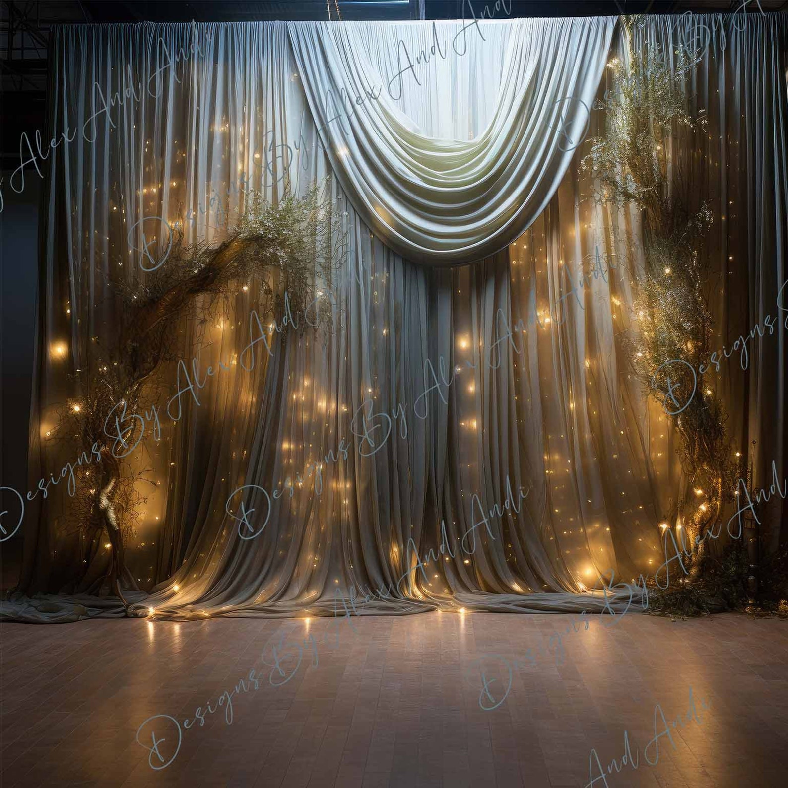 Shimmering Studio Prop Backdrop Background Digital Birthday Child Photo ...