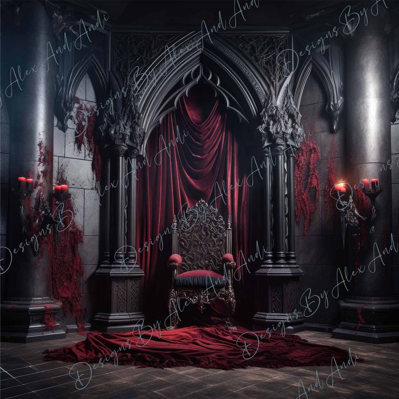 Vampire Digital Backdrop Background Birthday Child Photo Shoot Picture ...