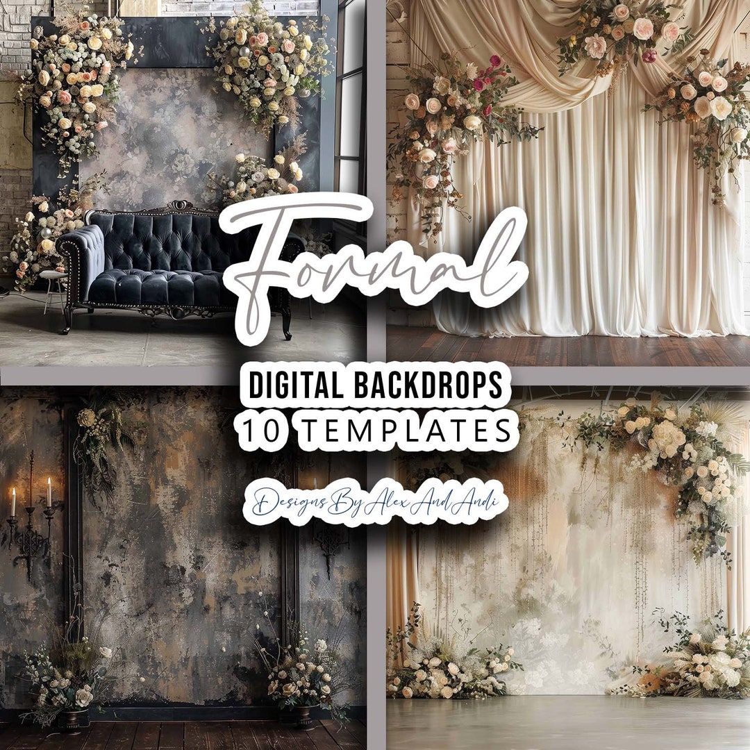 Formal Digital Background Model Backdrop Overlay Wedding Sweet 16 Photo ...