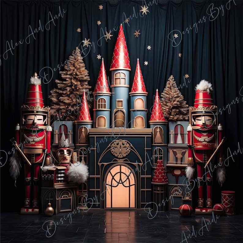 Nutcracker House Digital Backdrop Overlay Background Wedding Birthday ...