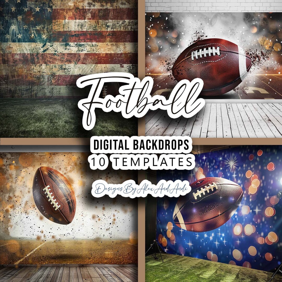 Football Back Ground Photo Sports Photo Shoot Backdrop Event Overlay ...