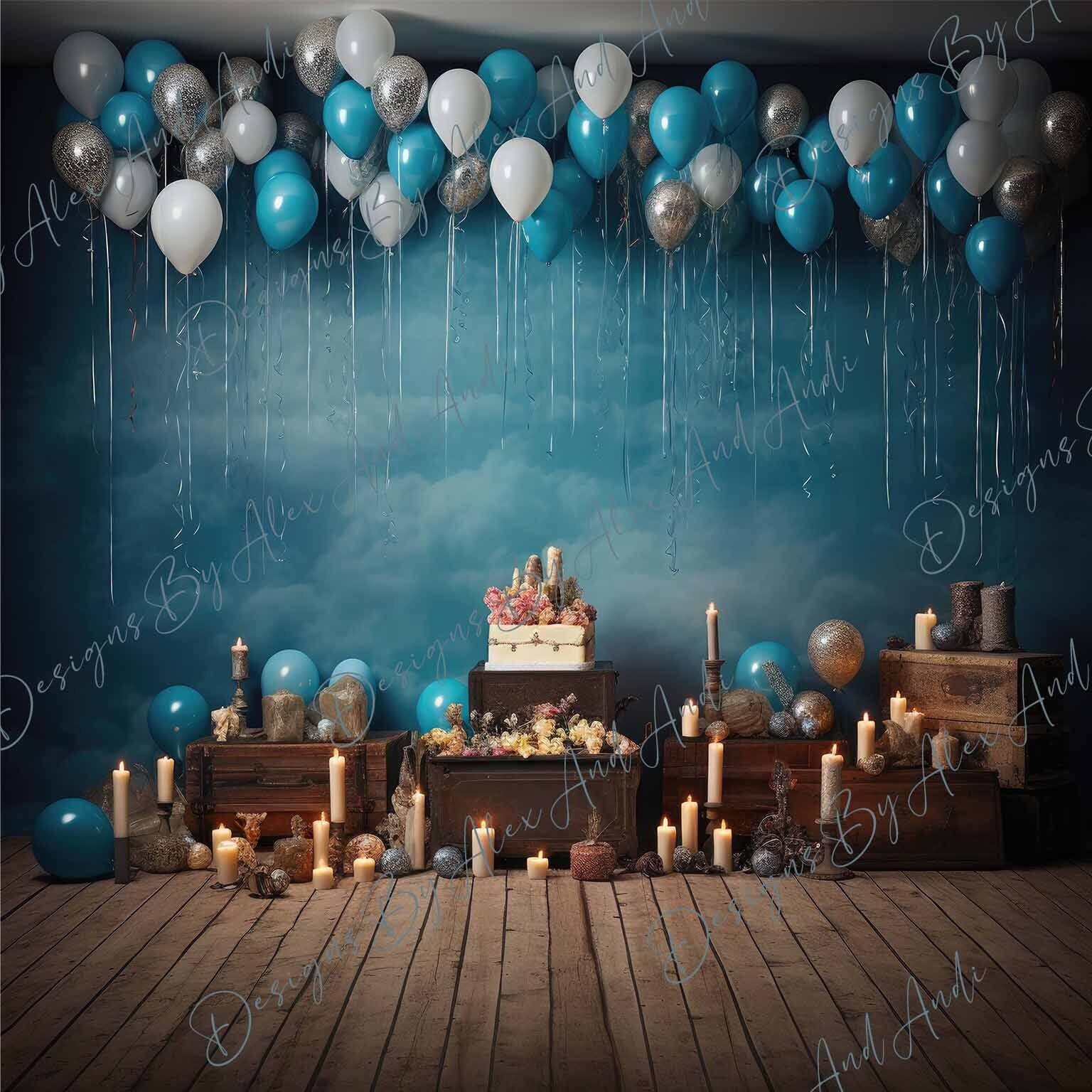 Birthday Backdrop Digital Backdrop Background Birthday Child Photo ...