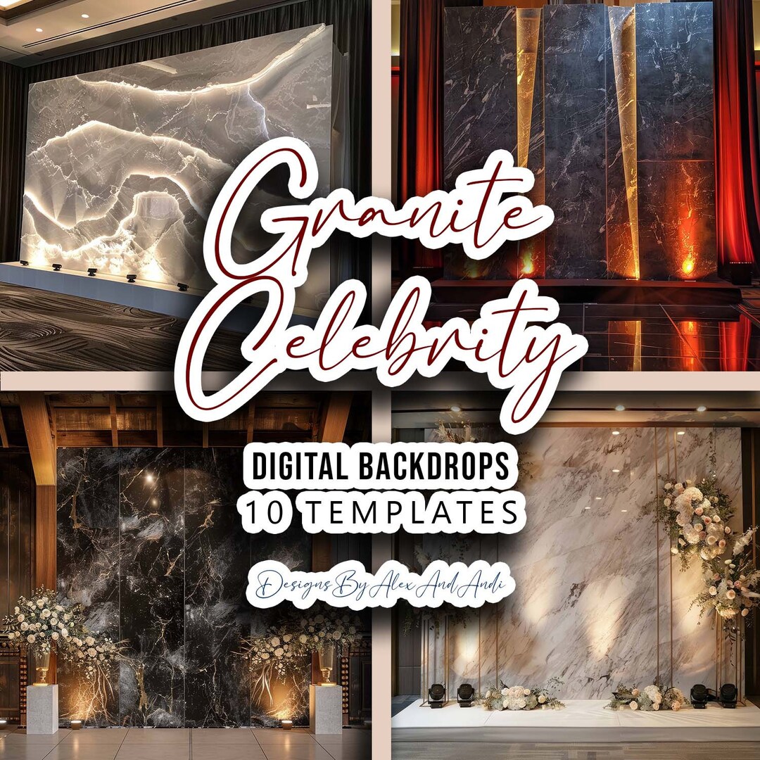Granite Celebrity Photo Celebration Overlay Office Back Drop Background ...