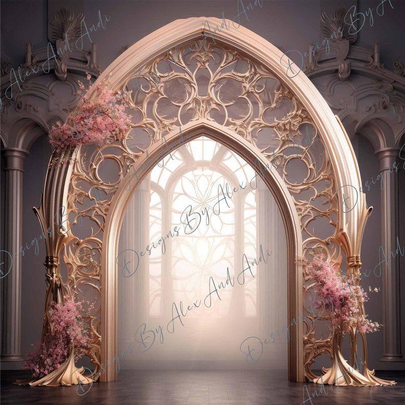 Arch Backdrop Arche Background Digital Birthday Child Photo Shoot ...