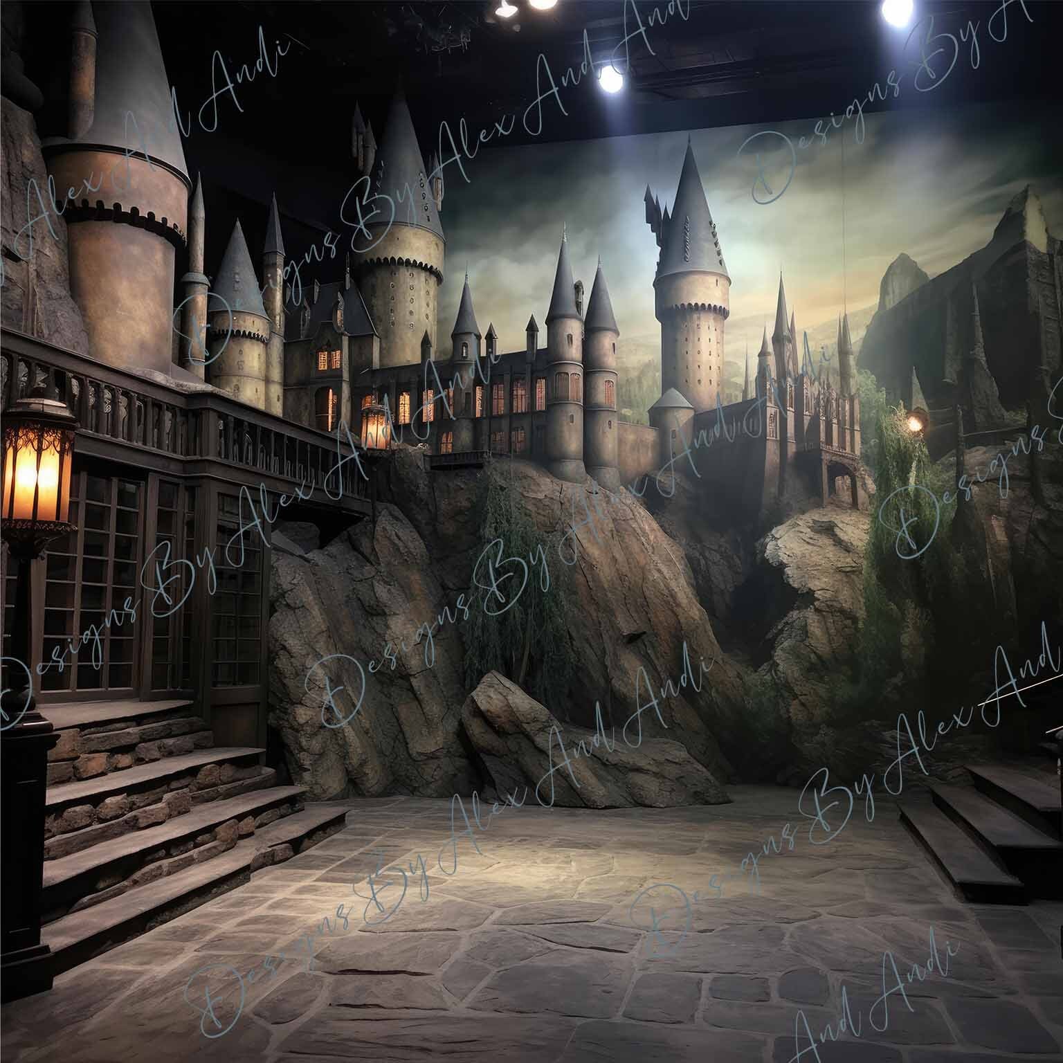 Magic Wizard Backdrop Background Digital Photo Shoot Studio Birthday ...