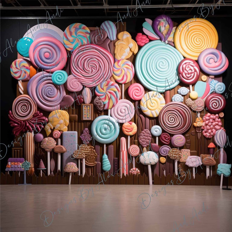 Wonky Chocolate Factory Digital Backdrop Overlay Background Photo ...
