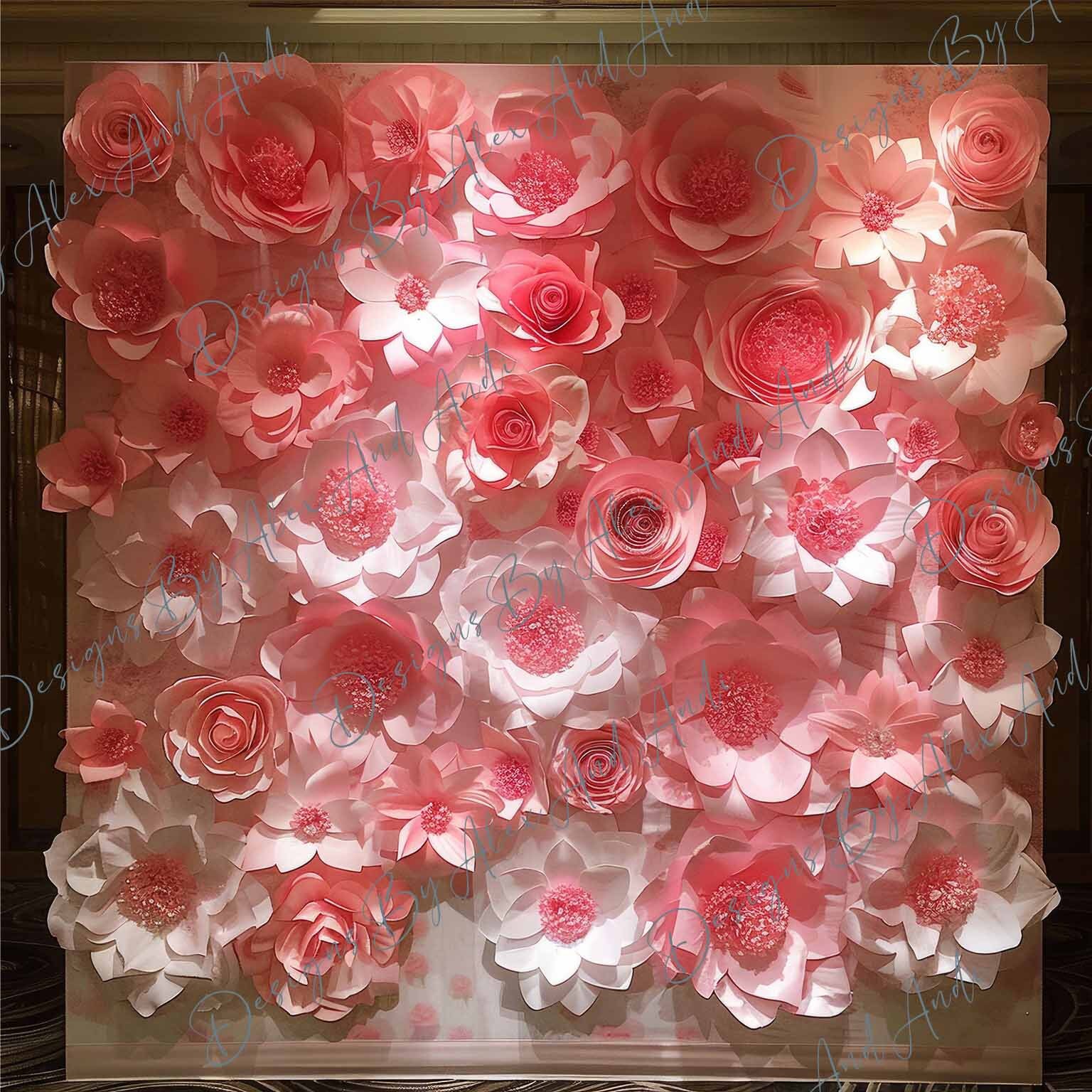 Giant Flower Celebrity Digital Overlay Backdrop Background Party ...