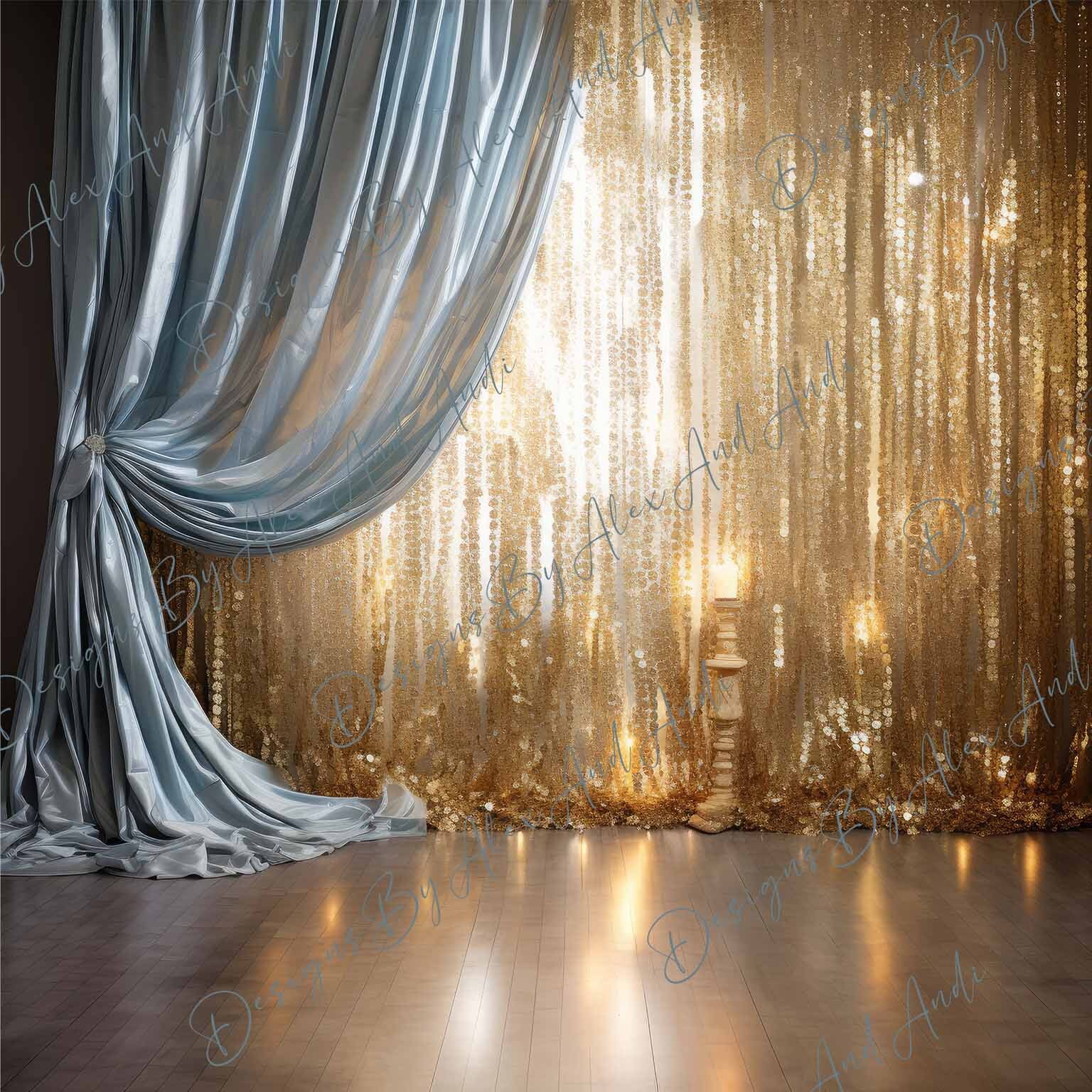 Shimmering Candle Backdrop Background Digital Birthday Child Photo ...