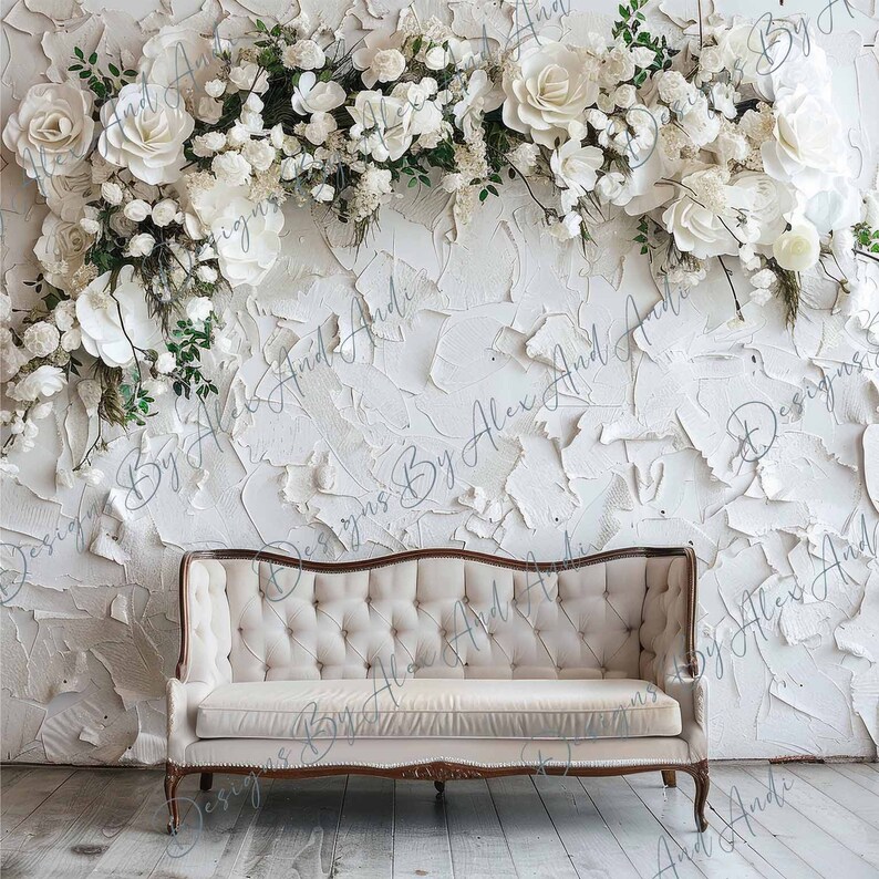 White Wall Back Ground Model Backdrop Photo Shoot Photo Elegant Wedding ...
