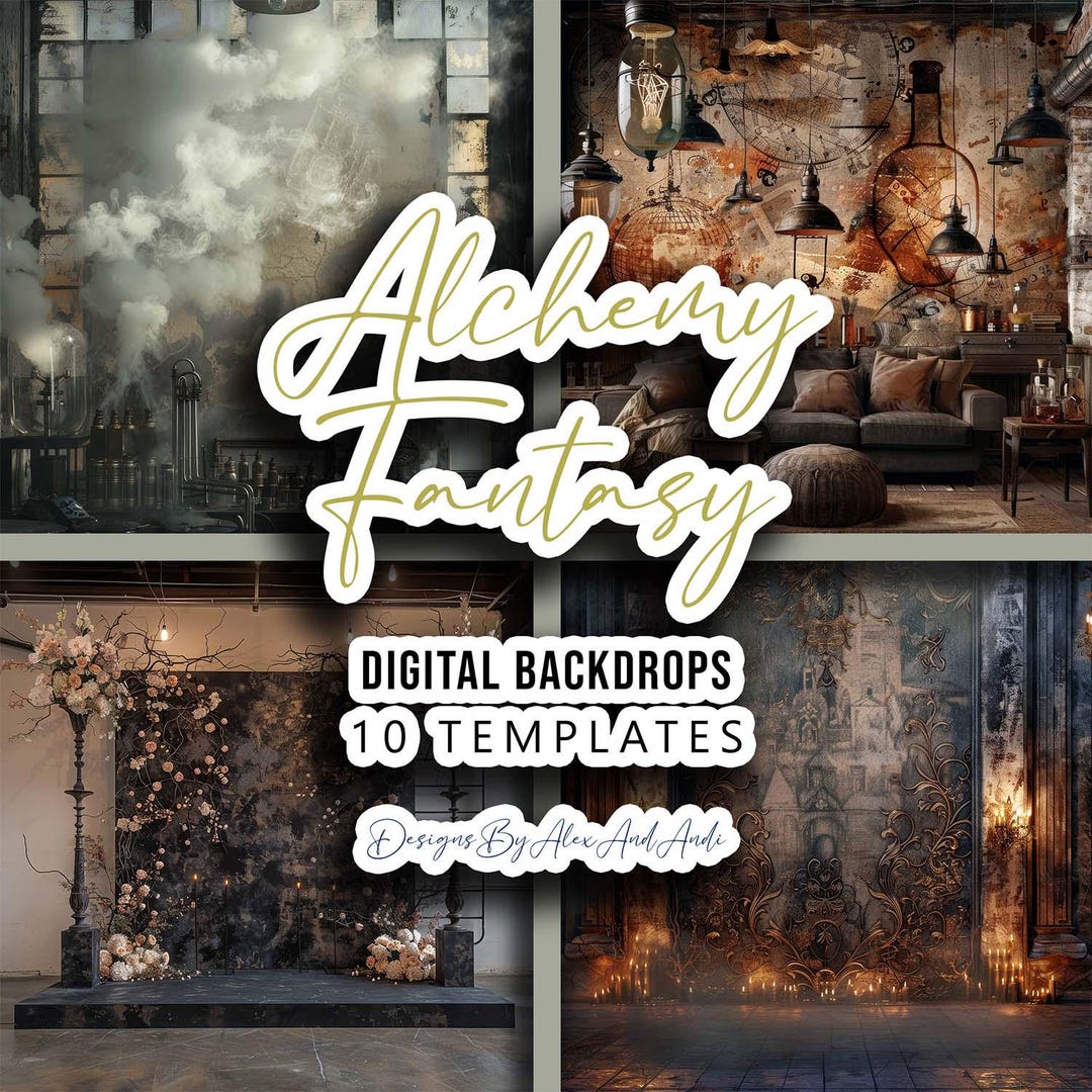 Alchemy Fantasy Digital Backdrop Chemistry Background Fantasy Photo ...